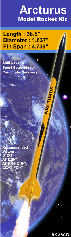 Arcturus Sounding Model Rocket Kit pictures by leeb