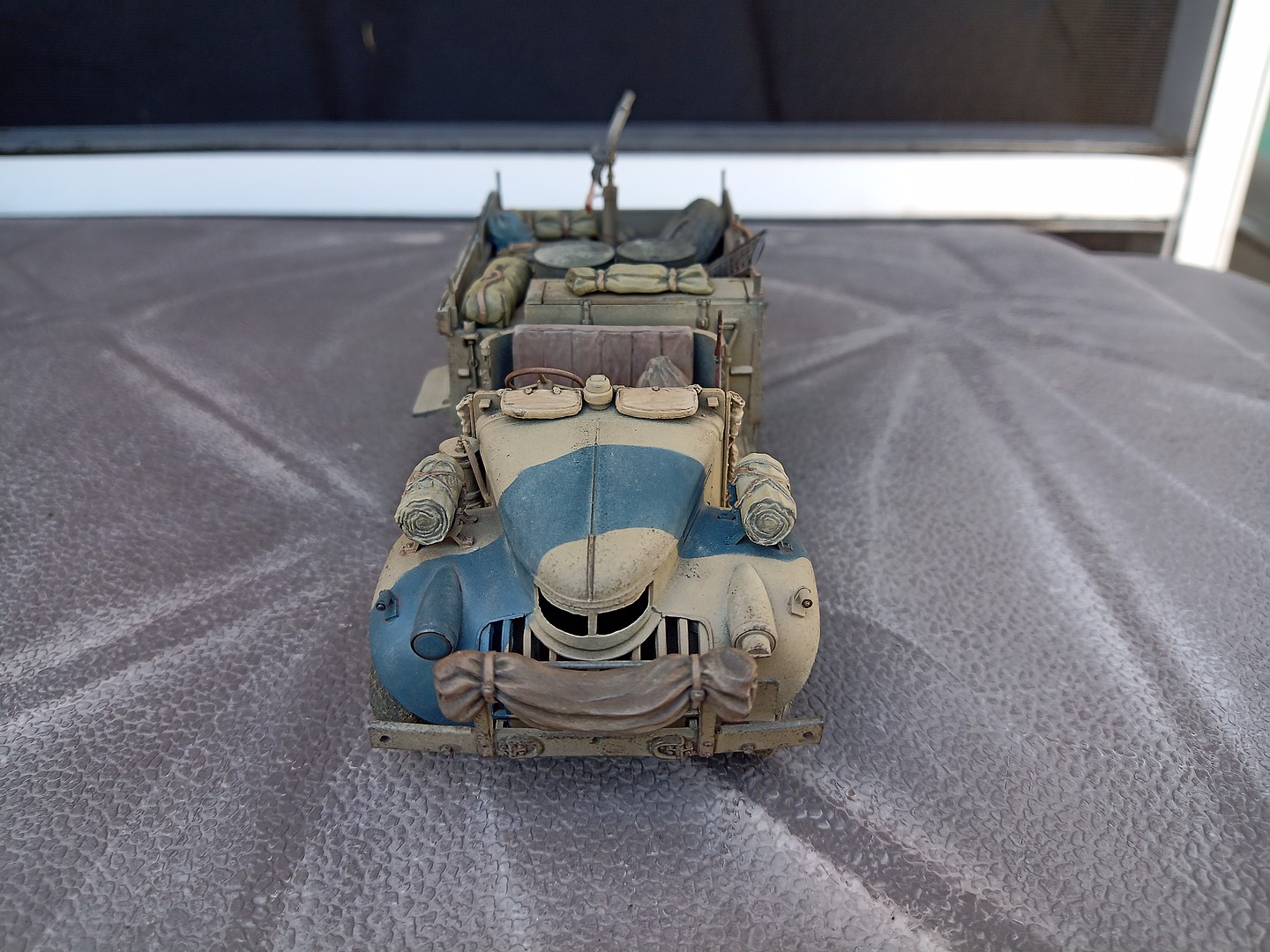 British LRDG Command Car w/7 Figures -- Plastic Model Military Vehicle ...
