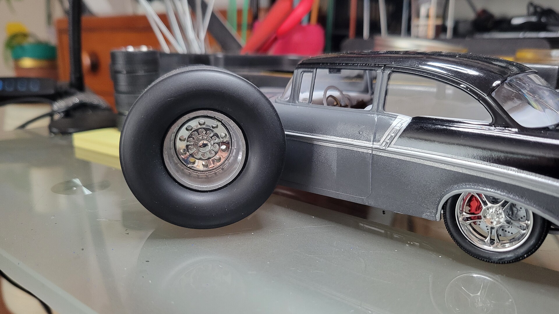 Funny Car Tire Set -- Plastic Model Tire Wheel -- 1/16 Scale -- #1012 ...