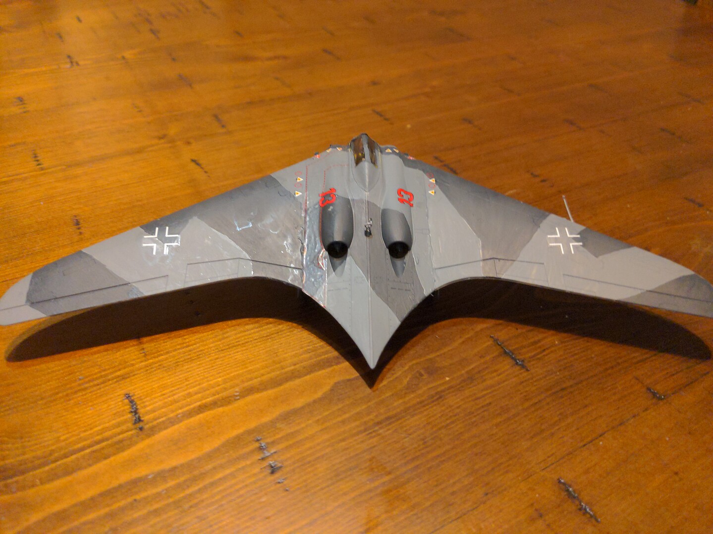 Horten Go229 Flying Wing Aircraft -- Plastic Model Airplane Kit -- 1/72 ...