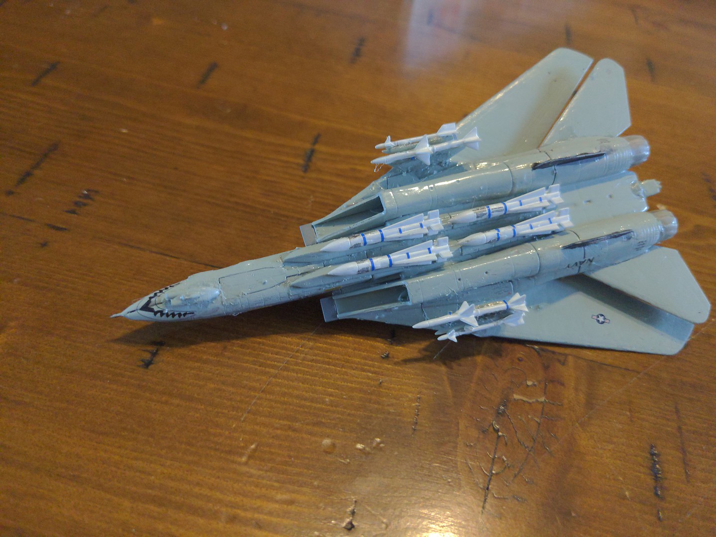 F14D Grim Reapers USN Super Tomcat -- Plastic Model Airplane Kit -- 1/ ...