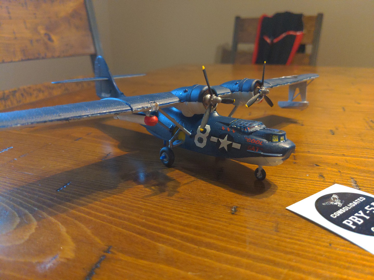 US Navy PBY-5A Catalina Seaplane -- Plastic Model Airplane Kit -- 1/104 ...