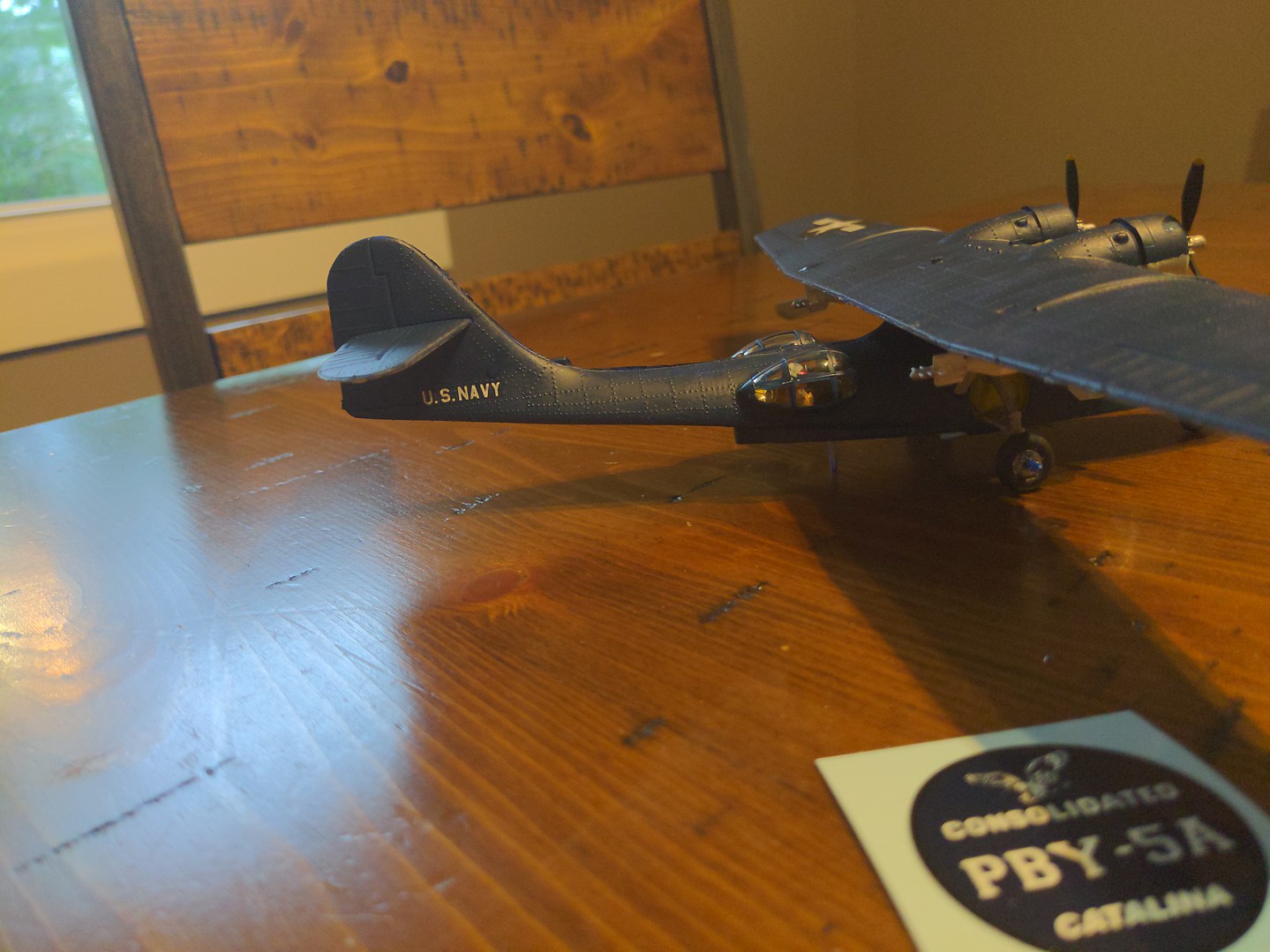 US Navy PBY-5A Catalina Seaplane -- Plastic Model Airplane Kit -- 1/104 ...