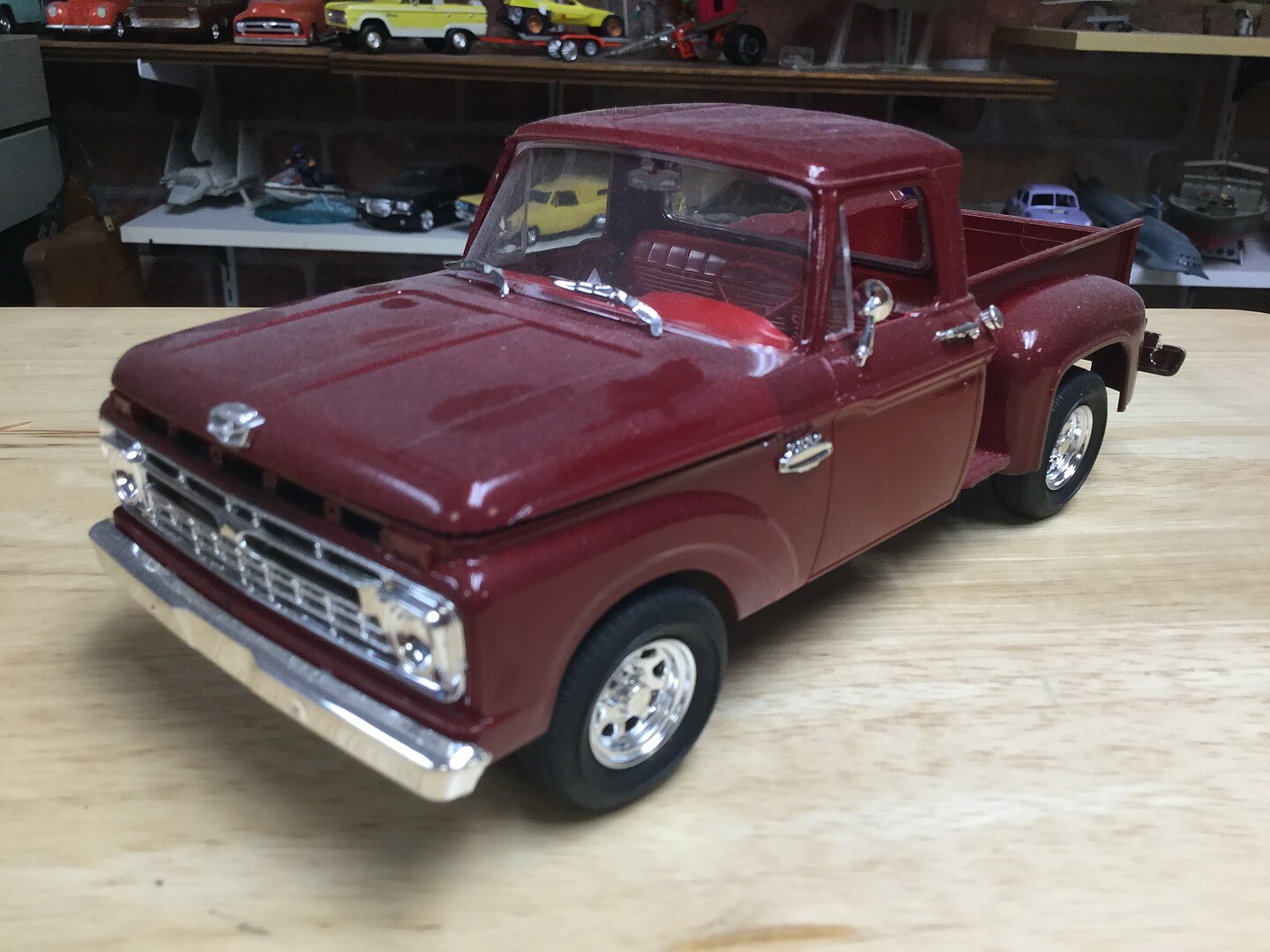 1966 Ford F100 Flareside Pickup Truck -- Plastic Model Vehicle Kit -- 1 ...