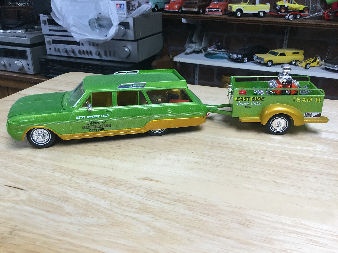Gallery Pictures AMT 1963 ChevyII Station Wagon w/Trailer Plastic Model ...