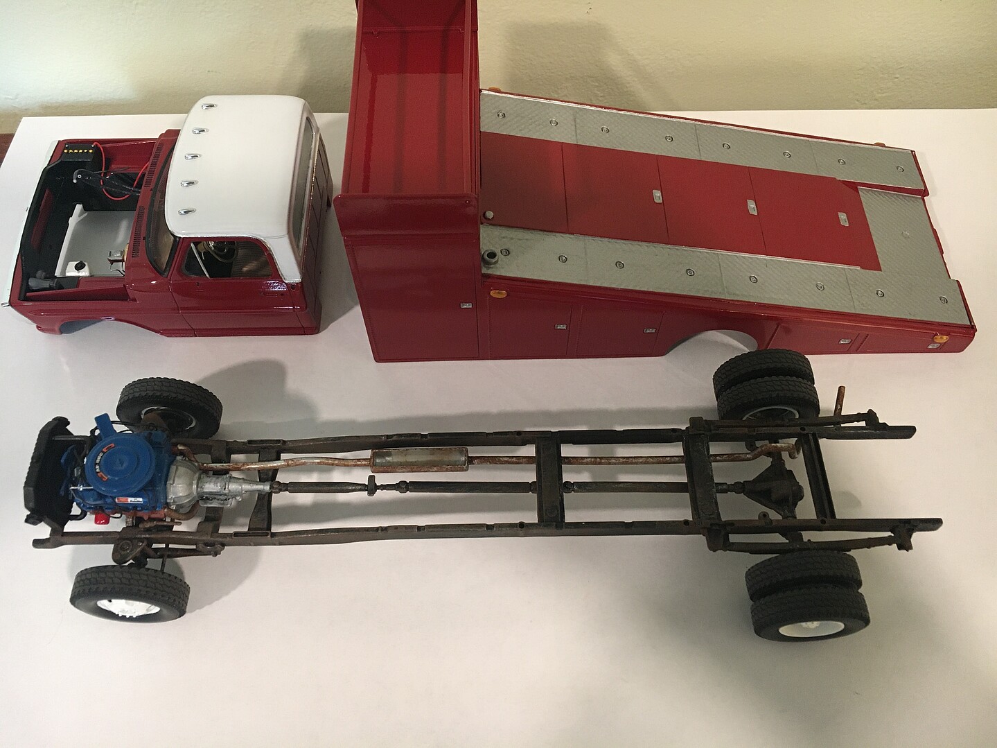 1967 Ford F350 Ramp Truck (Ltd Prod) -- Plastic Model Car Truck Vehicle ...