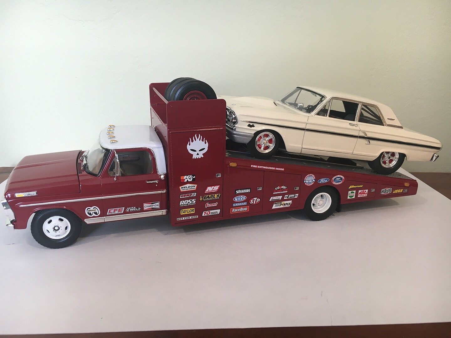 1967 Ford F350 Ramp Truck (Ltd Prod) -- Plastic Model Car Truck Vehicle ...