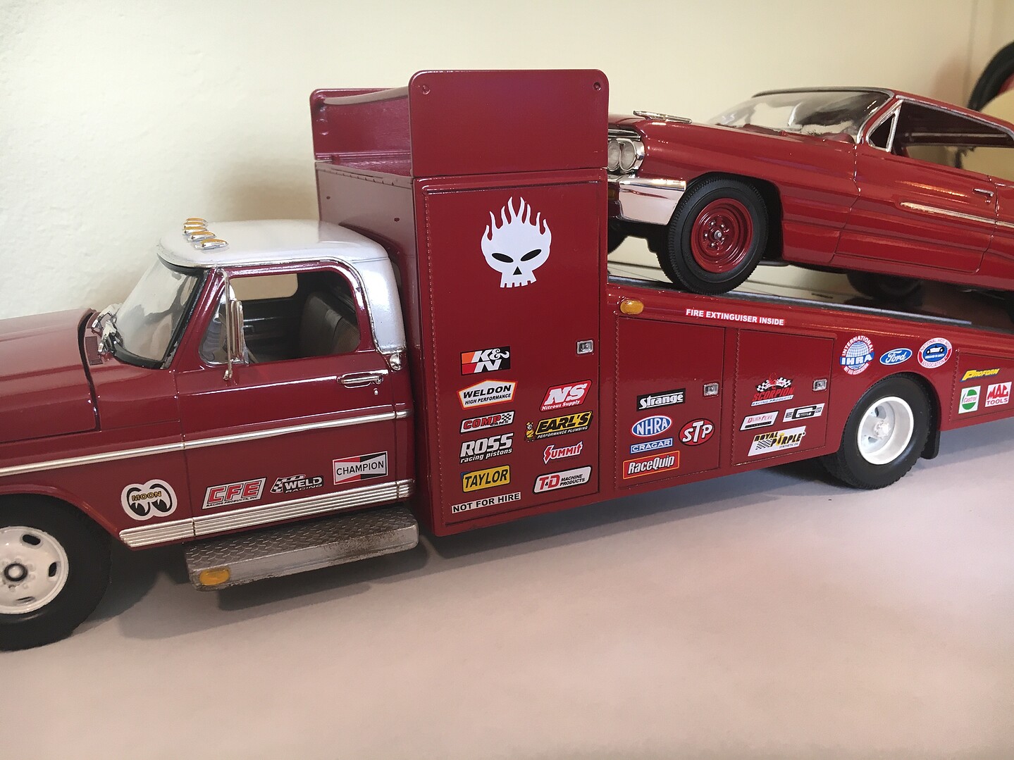 1967 Ford F350 Ramp Truck (Ltd Prod) -- Plastic Model Car Truck Vehicle ...