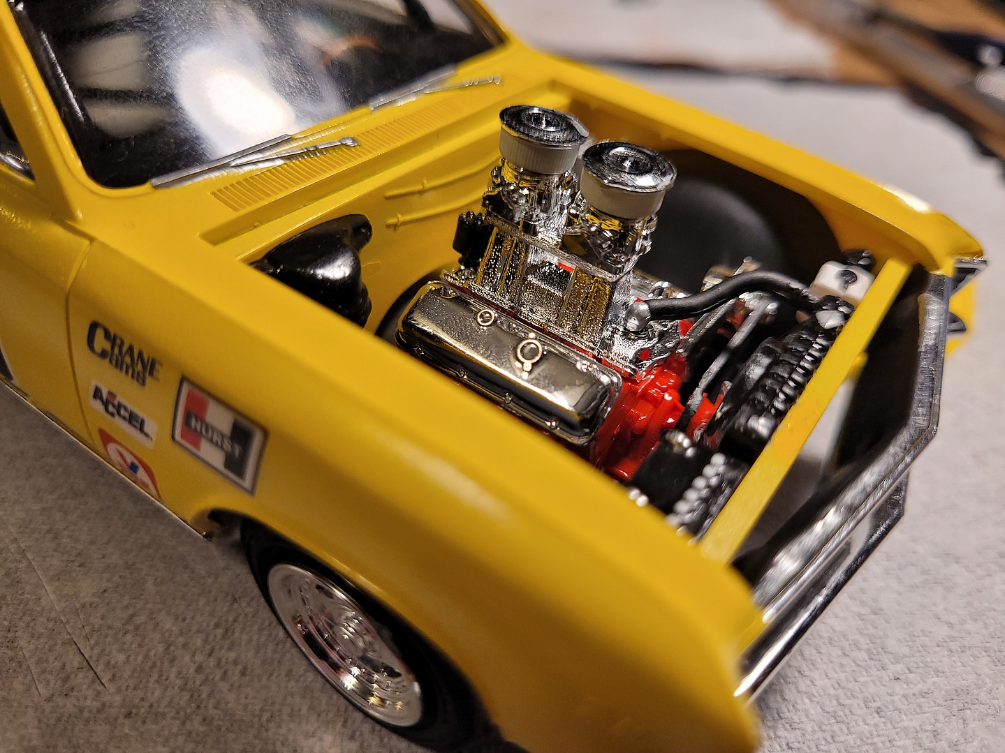 1967 Chevy Chevelle Pro Street Car -- 1/25 Scale -- Plastic Model Car ...