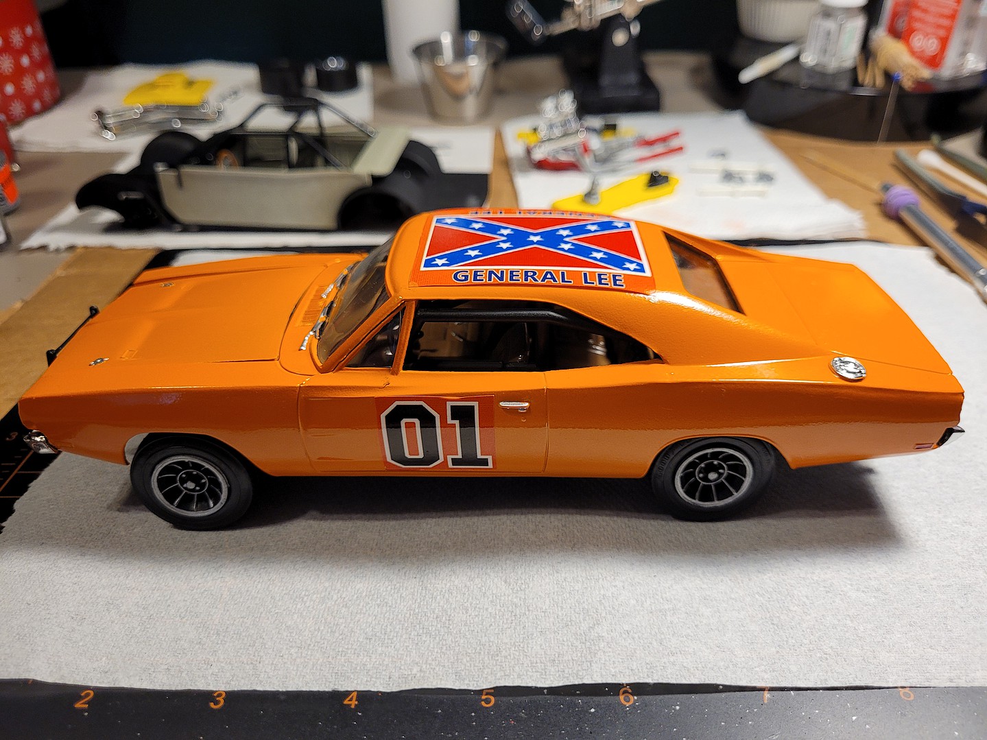 1969 Dodge Country Charger RT -- Plastic Model Car Truck Vehicle -- 1/ ...