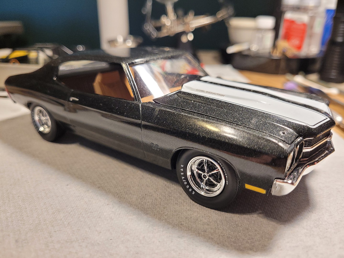 1970 Chevy Chevelle 22 2T -- Plastic Model Car Kit -- 1/25 Scale ...