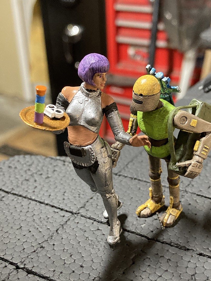 Gallery Pictures Master-Box Space Mercenary with Gun, Robot & Android ...