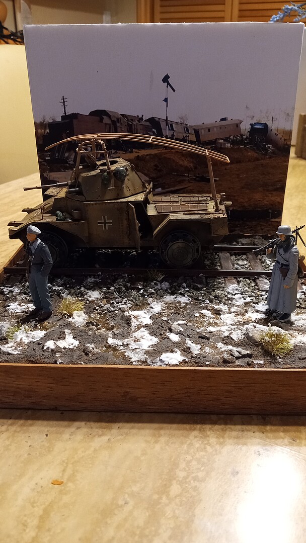 WWII German Panzerspahwagen P204(f) Railway -- Plastic Model Military ...