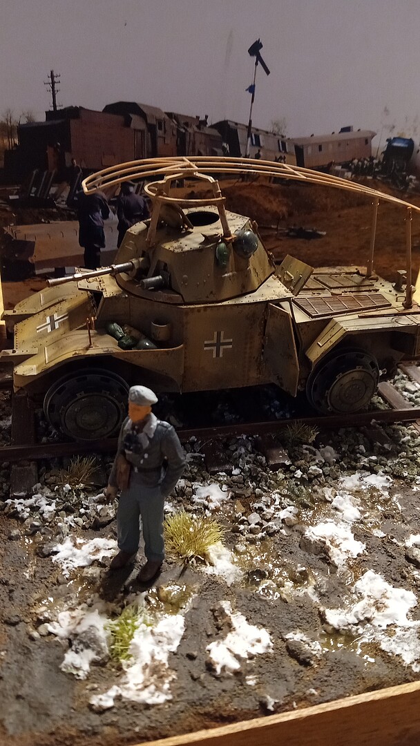 WWII German Panzerspahwagen P204(f) Railway -- Plastic Model Military ...