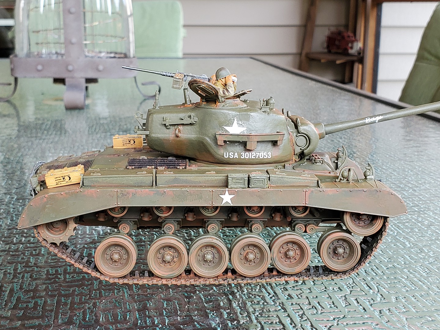 US Med Tank M26 Pershing T26E3 -- Plastic Model Military Vehicle Kit ...