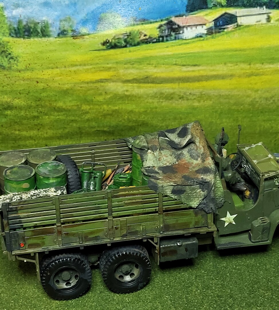 US 2.5 Ton 6x6 Cargo Truck -- Plastic Model Military Vehicle Kit -- 1/ ...