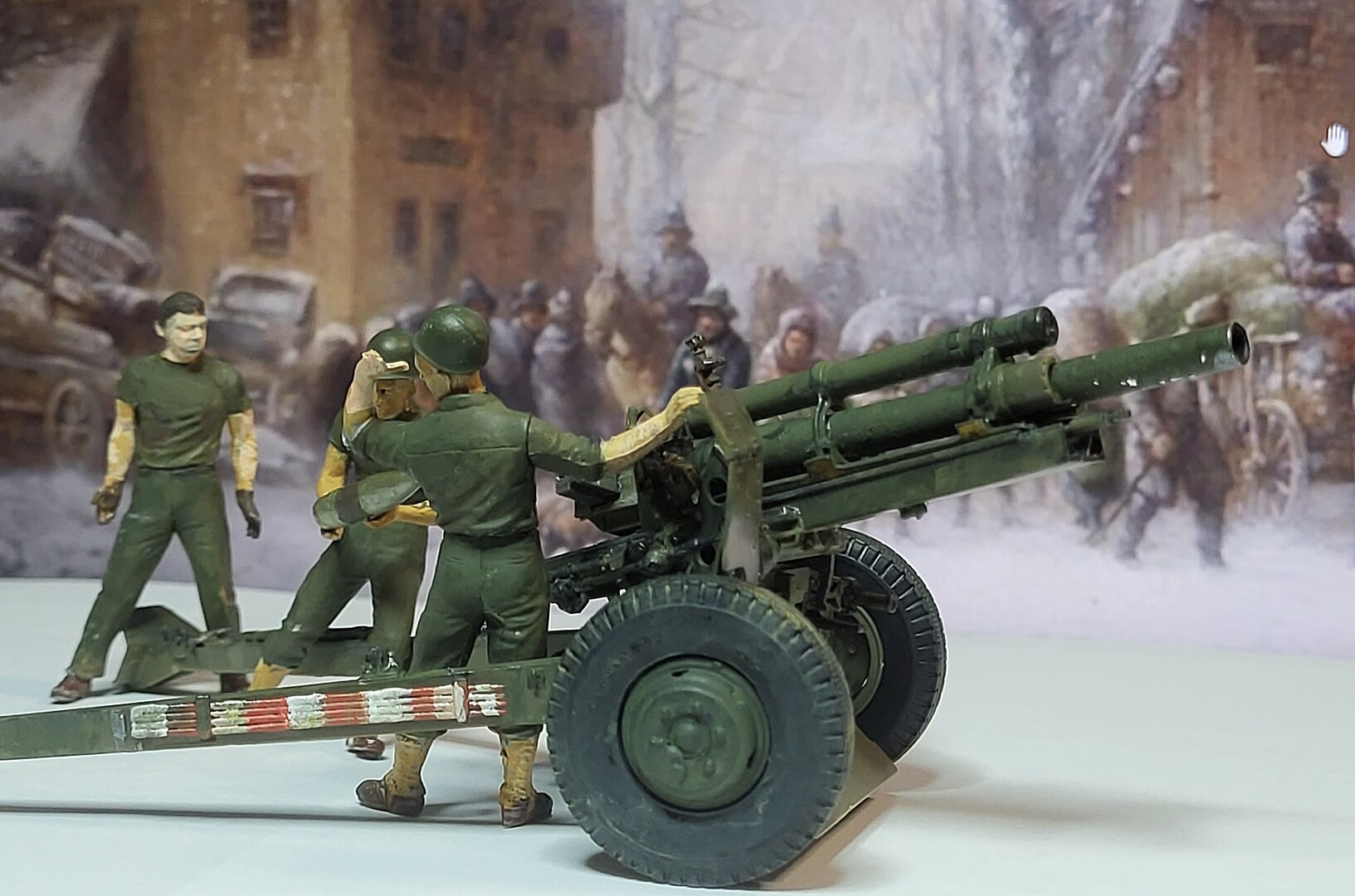 WWII Late 105mm Howitzer M2A1 & M2A2 Carriage -- Plastic Model ...