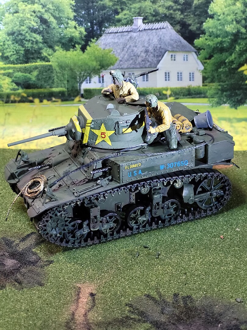 US Light Tank M3 Stuart Late Production -- Plastic Model Military ...