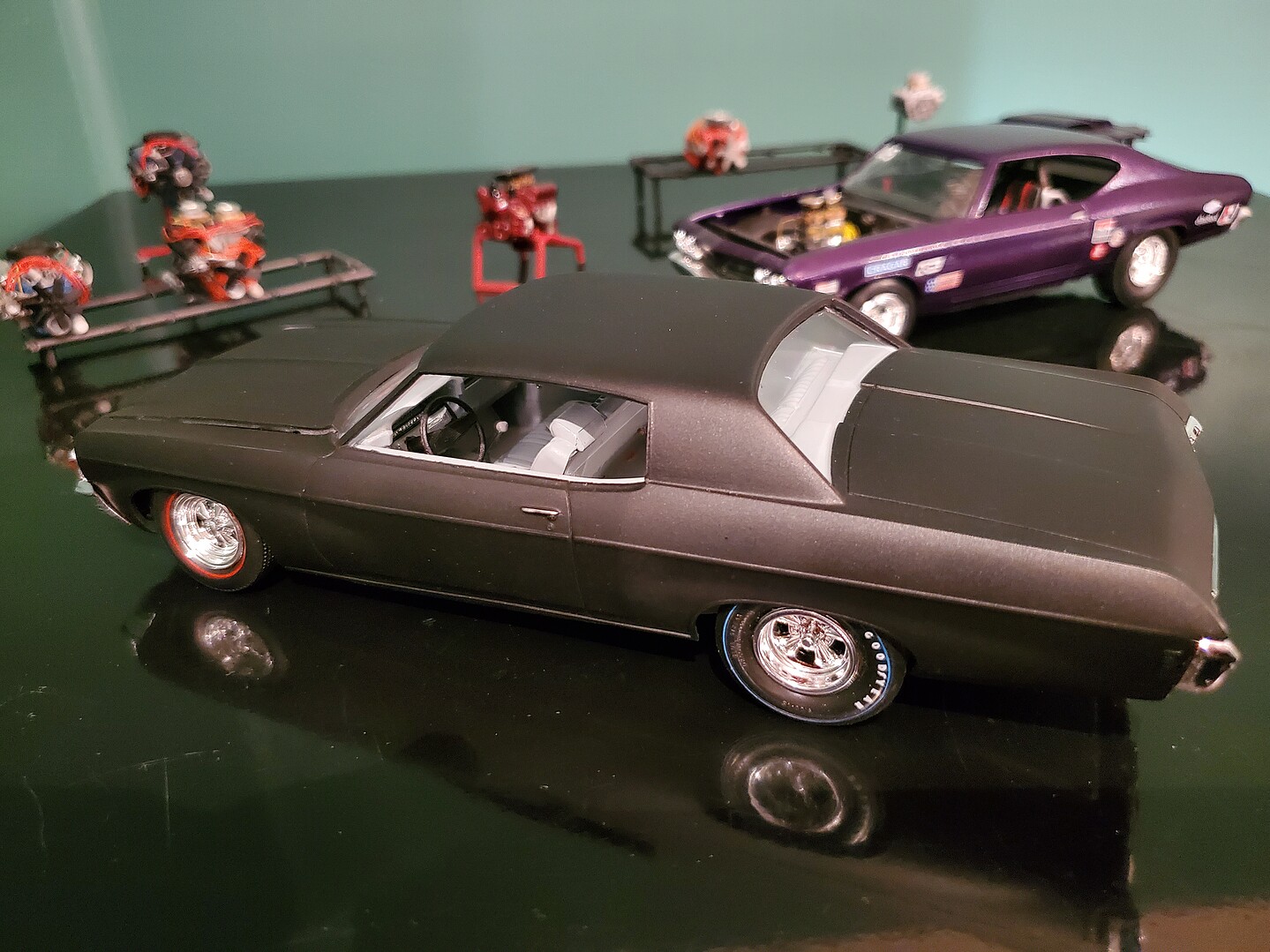 1970 Chevy Impala, Fire Chief -- Plastic Model Car Kit -- 1/25 Scale ...