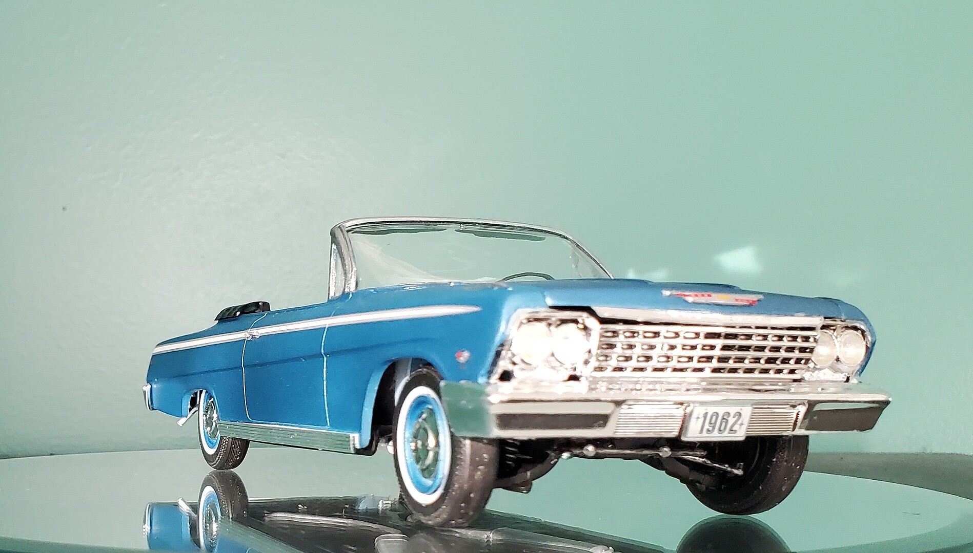 Gallery Pictures AMT '62 Chevy Impala Convertible Plastic Model Car 1/ ...