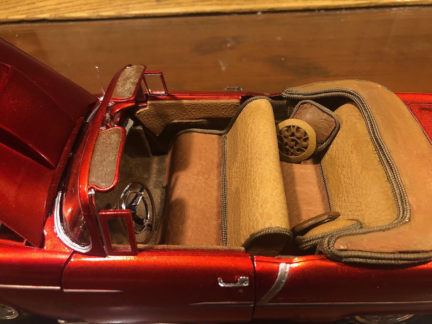 1955 Chevy Bel Air Convertible -- Plastic Model Car Kit -- 1/16 Scale ...