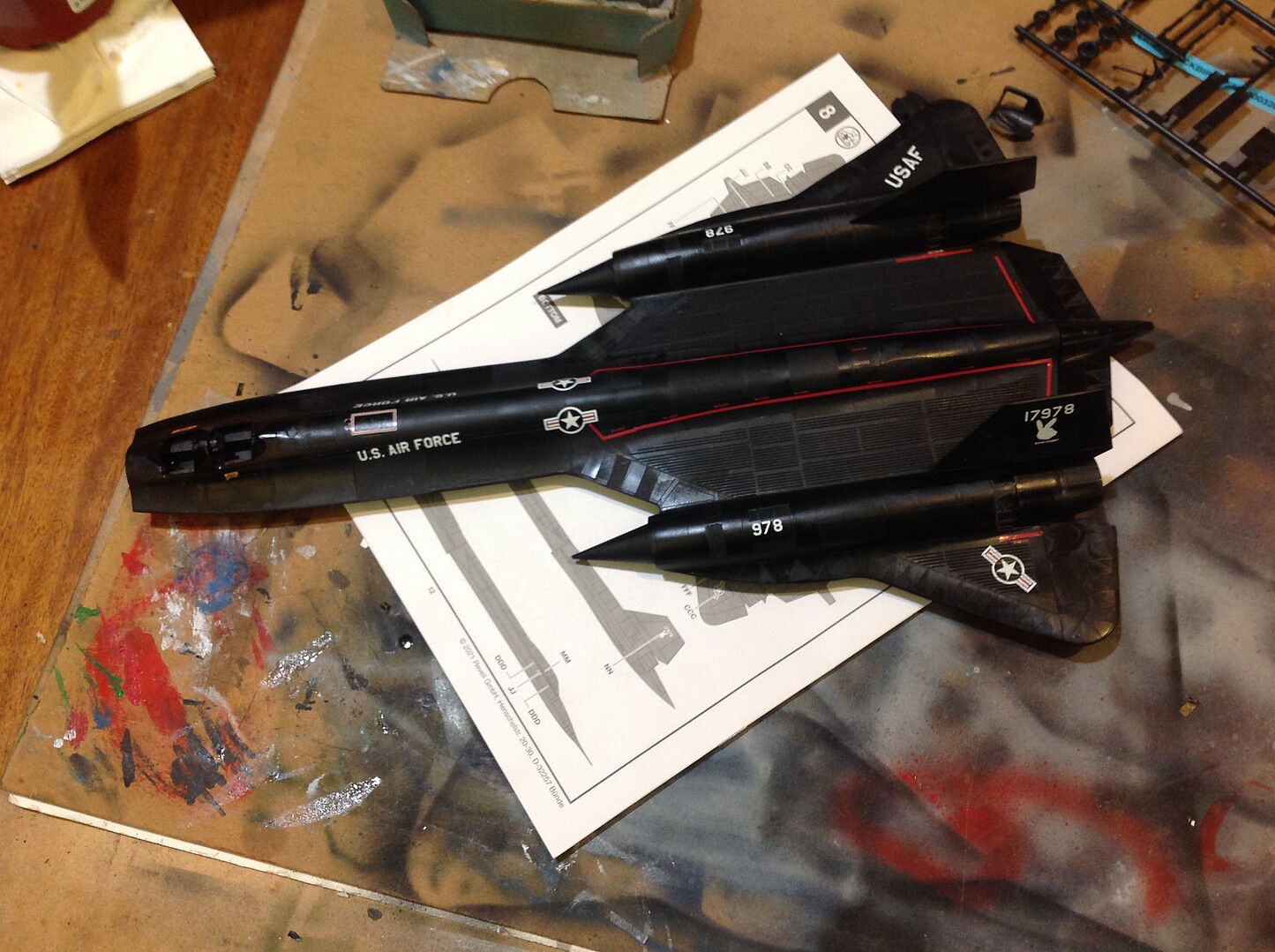 SR-71A Blackbird -- Plastic Model Airplane Kit -- 1/72 Scale -- #855810 pictures by Joseph ...