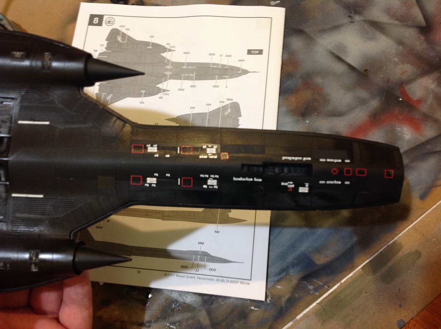 SR-71A Blackbird -- Plastic Model Airplane Kit -- 1/72 Scale -- #855810 pictures by Joseph ...