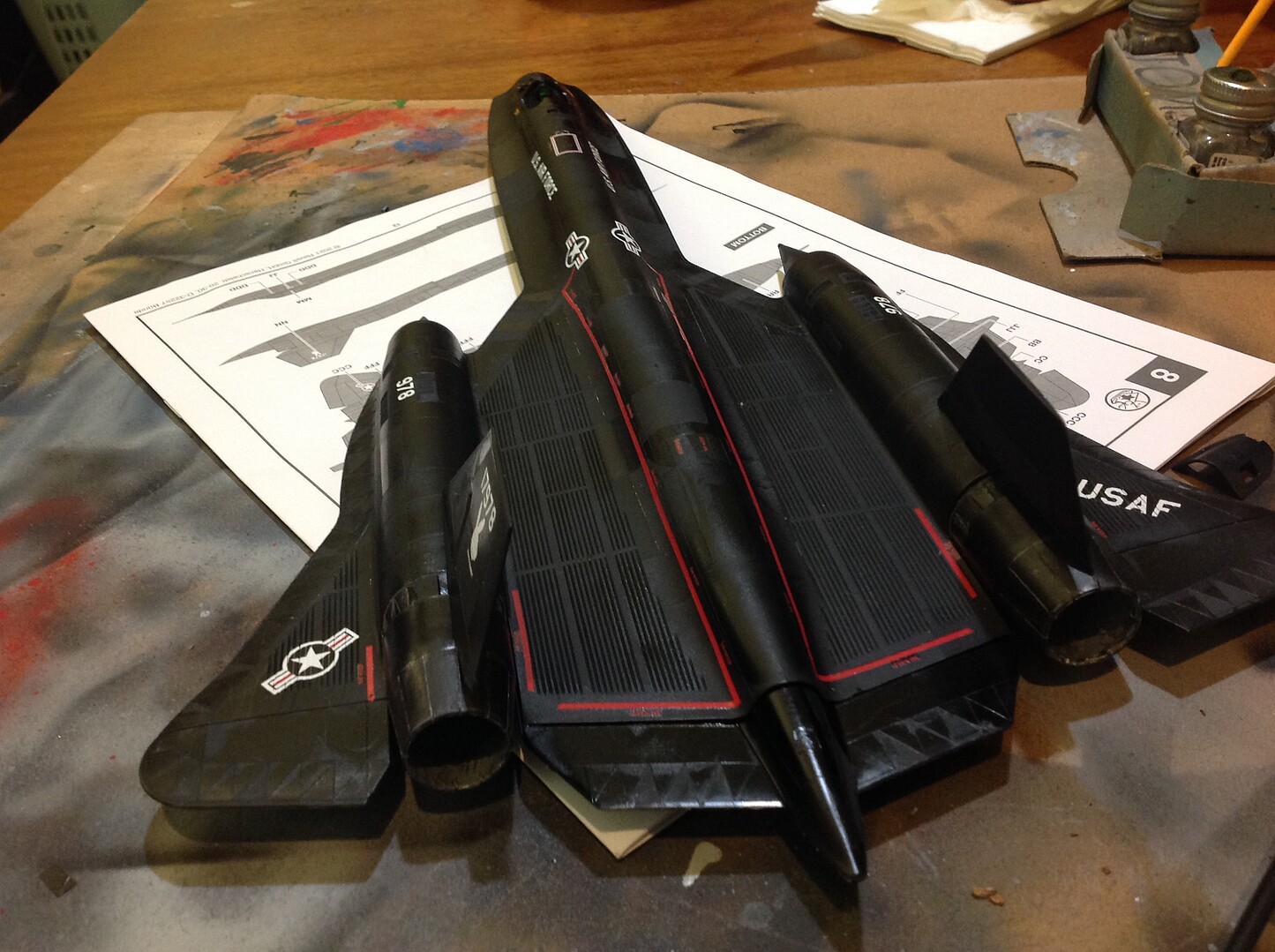 SR-71A Blackbird -- Plastic Model Airplane Kit -- 1/72 Scale -- #855810 pictures by Joseph ...