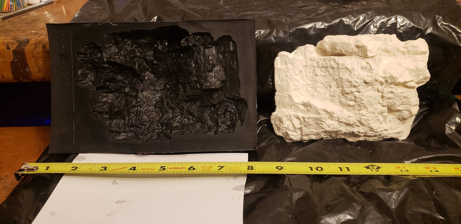 Layered Rock Mold -- 5 x 7 -- Model Railroad Mold Accessory -- #c1241 ...