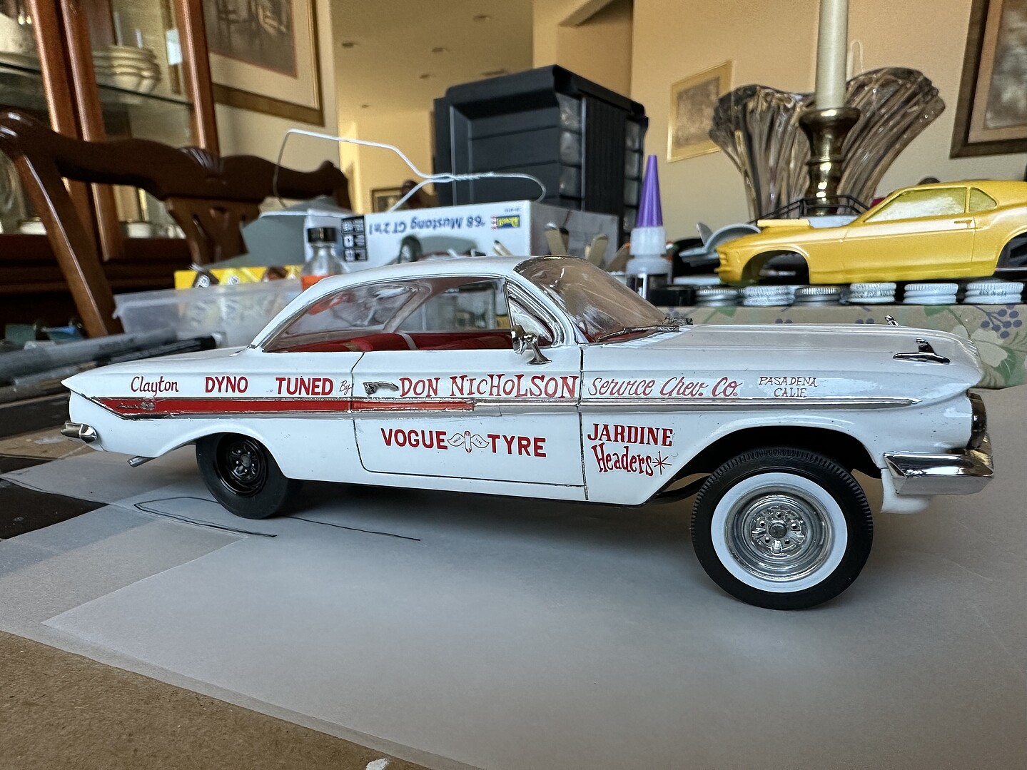 1961 Chevy Impala SS -- Plastic Model Car Kit -- 1/25 Scale -- #1013-12 ...