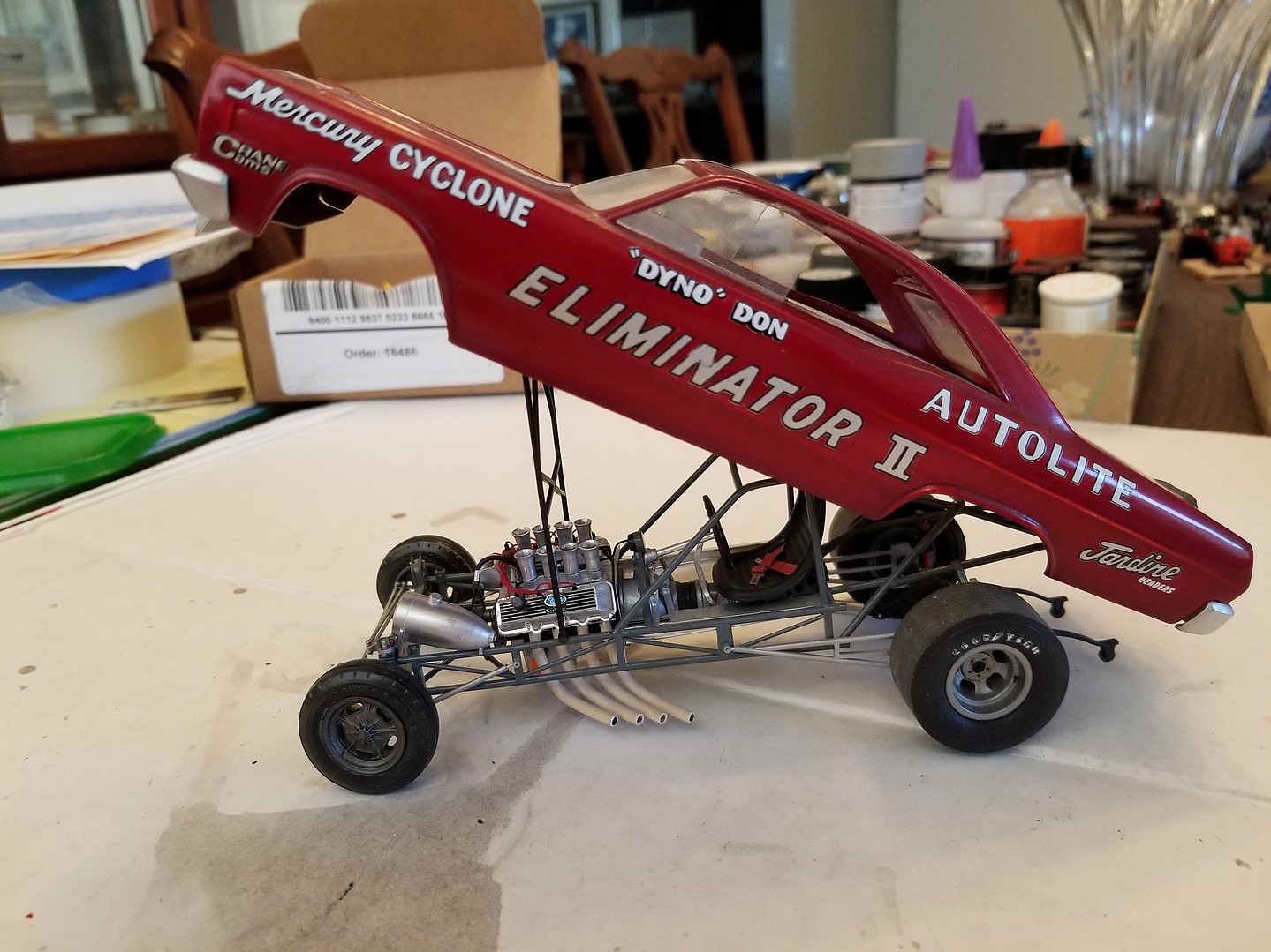 1967 Mercury Cyclone Eliminator II Dyno Don -- Plastic Model Car Kit ...