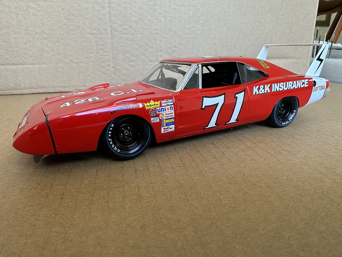 1969 Dodge Charger Daytona -- Plastic Model Car Vehicle Kit -- 1/25 ...