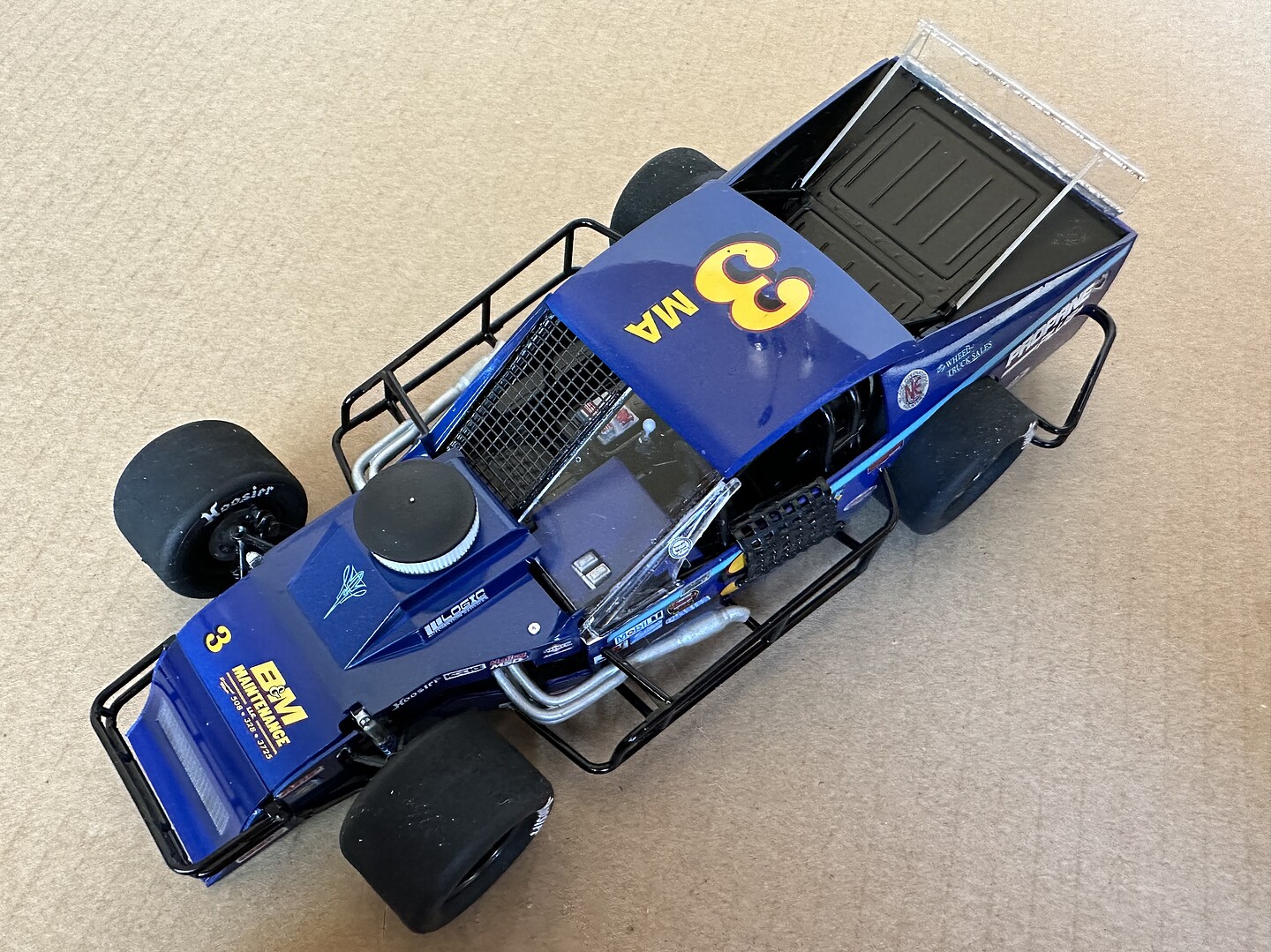 1/25 Ole Blue BRE Racing Asphalt Modified Race Car (Ltd Edition ...