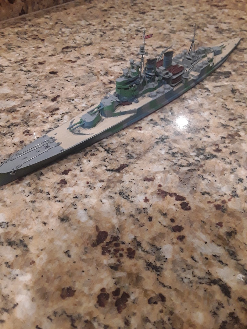 HMS Renown British Battle Cruiser 1942 -- Plastic Model Military Ship ...