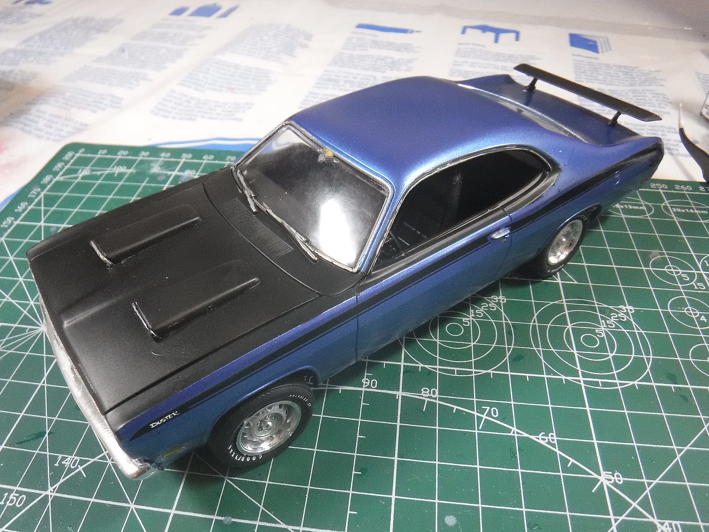 1971 Plymouth Duster 340 -- Plastic Model Car Kit -- 1/25 Scale ...