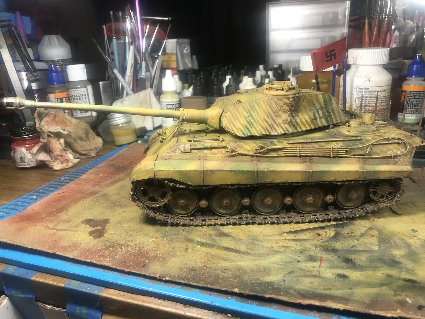 King Tiger Porsche Tur W/Z -- Plastic Model Military Vehicle Kit -- 1/ ...