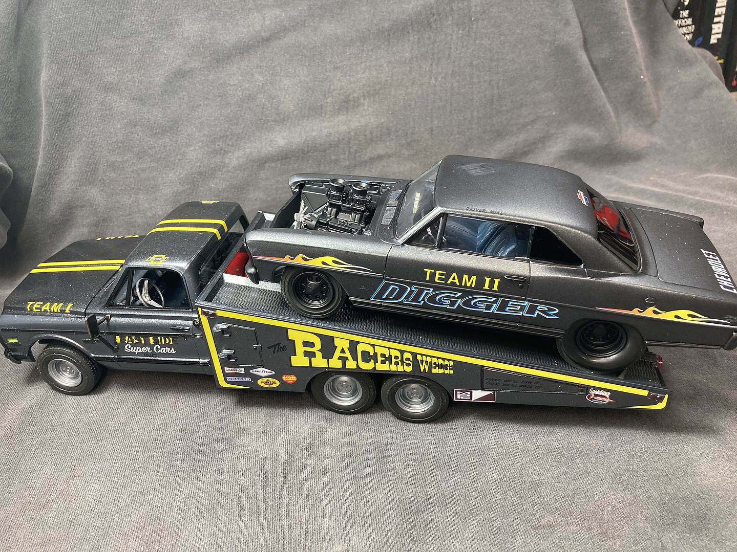 1966 Chevy Nova Pro Street -- Plastic Model Car Kit -- 1/25 Scale ...