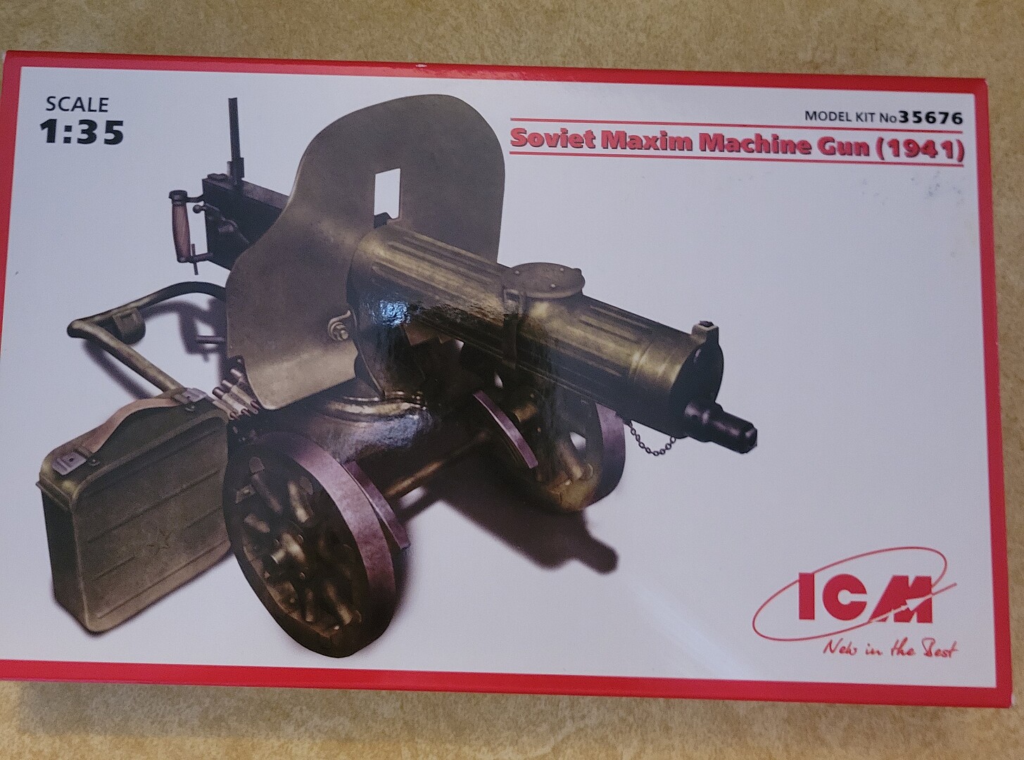 Gallery Pictures ICM Soviet Maxim Machine Gun 1941 Plastic Model ...