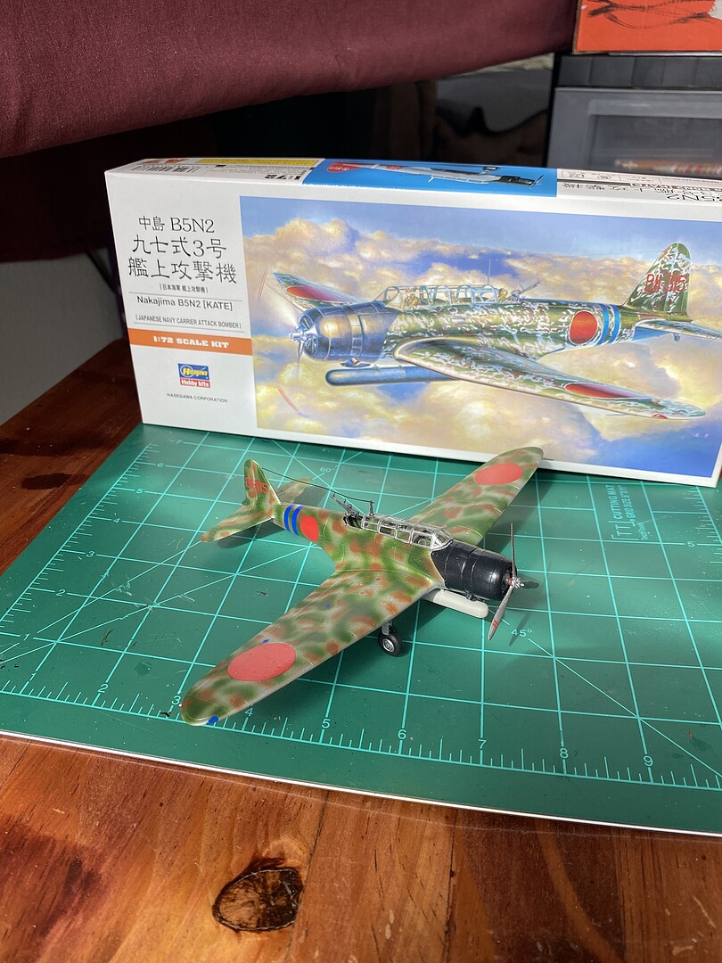 Nakajima B5N2 (Kate) -- Plastic Model Airplane Kit -- 1/72 Scale ...