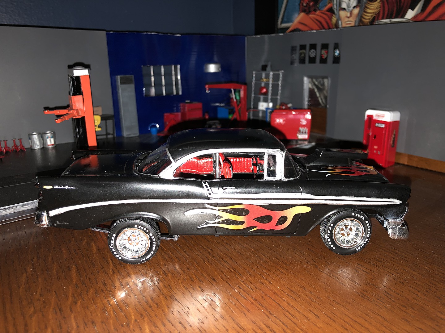 1957 Chevy Bel Air Snap Tite Plastic Model Car Kit 125 Scale 851529 Pictures By