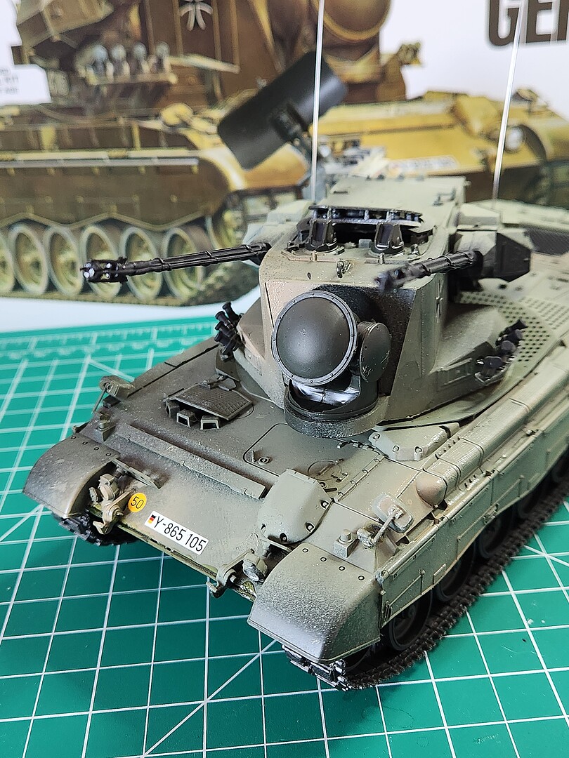 West German Lfakpanzer Gepard Tank -- Plastic Model Military Vehicle ...