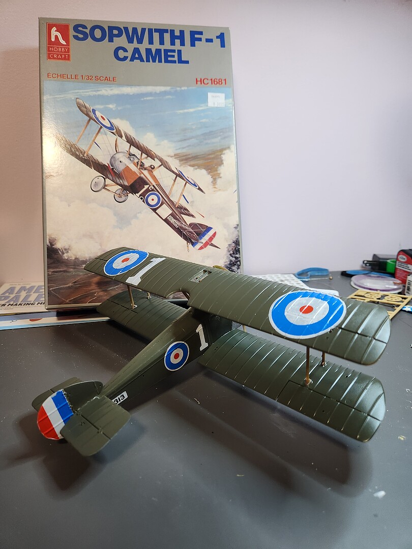 Sopwith F1 Camel Aircraft -- Plastic Model Airplane Kit -- 1/32 Scale ...