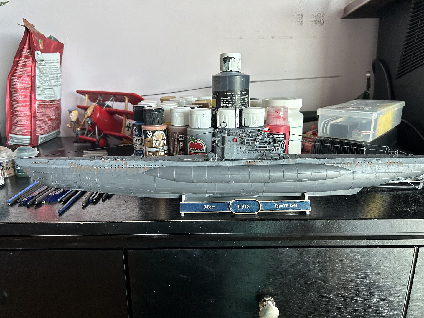 German U-Boat Type VIIC/41 Atlantic Version -- Plastic Model Military ...