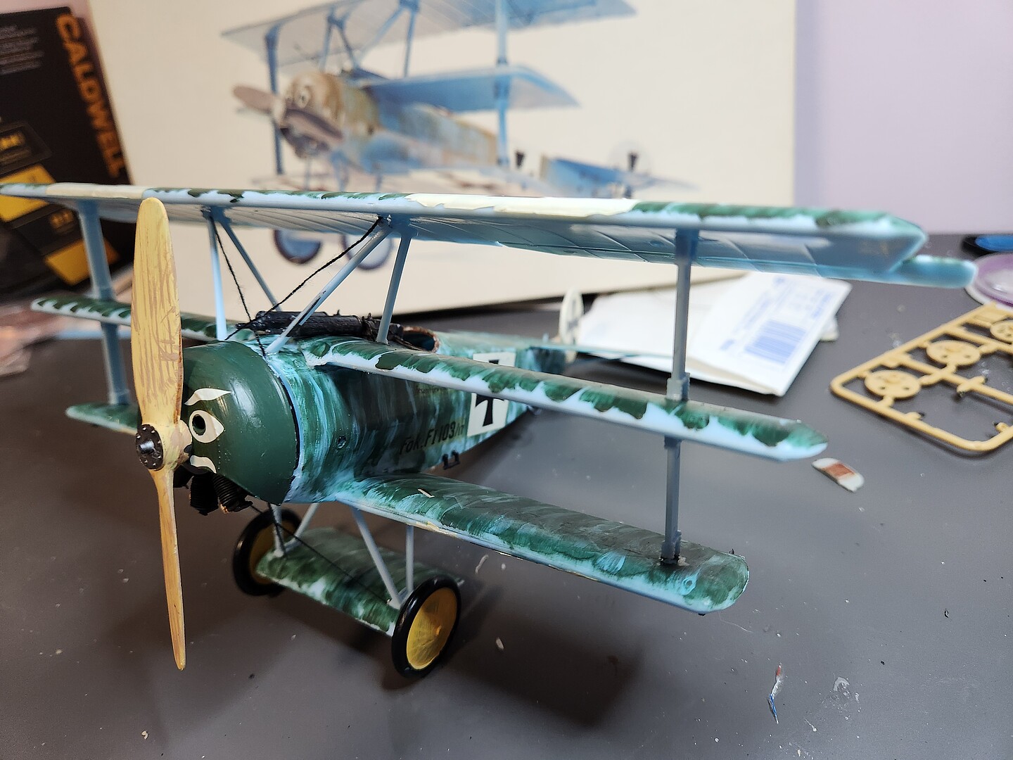 Fokker DR.I Manfred Von Richthofen Triplane -- Plastic Model Airplane ...