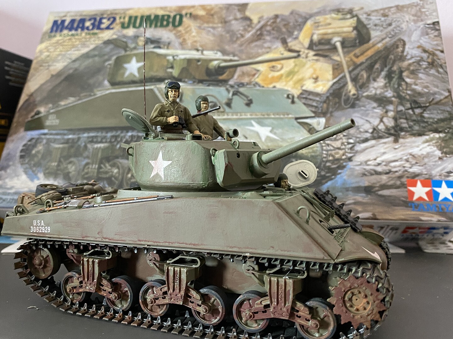 US M4A3E2 Tank Jumbo -- Plastic Model Military Vehicle Kit -- 1/35 ...