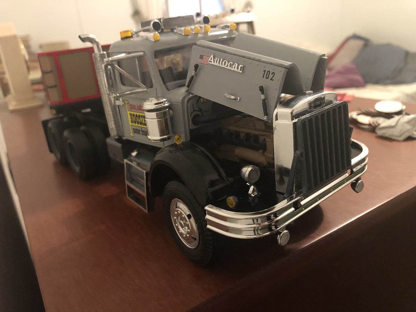 Autocar A64B Semi Tractor -- Plastic Model Truck Kit -- 1/25 Scale ...