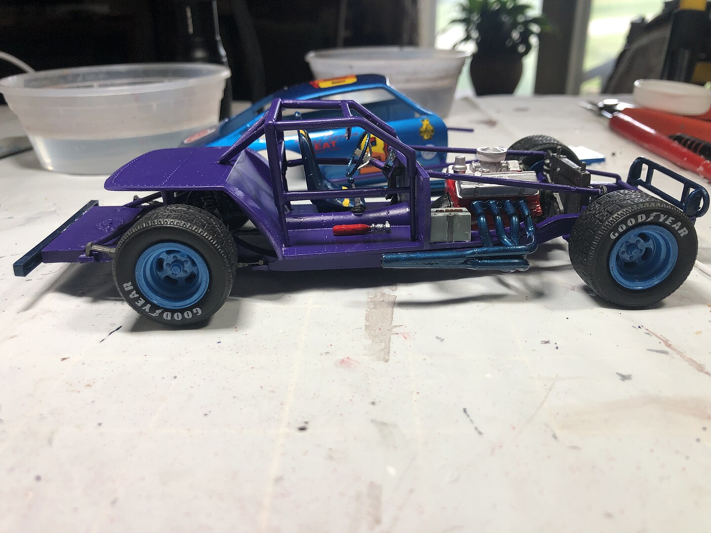 1974 Chevy Vega Modified Rat Trap Race Car -- Plastic Model Car Vehicle ...