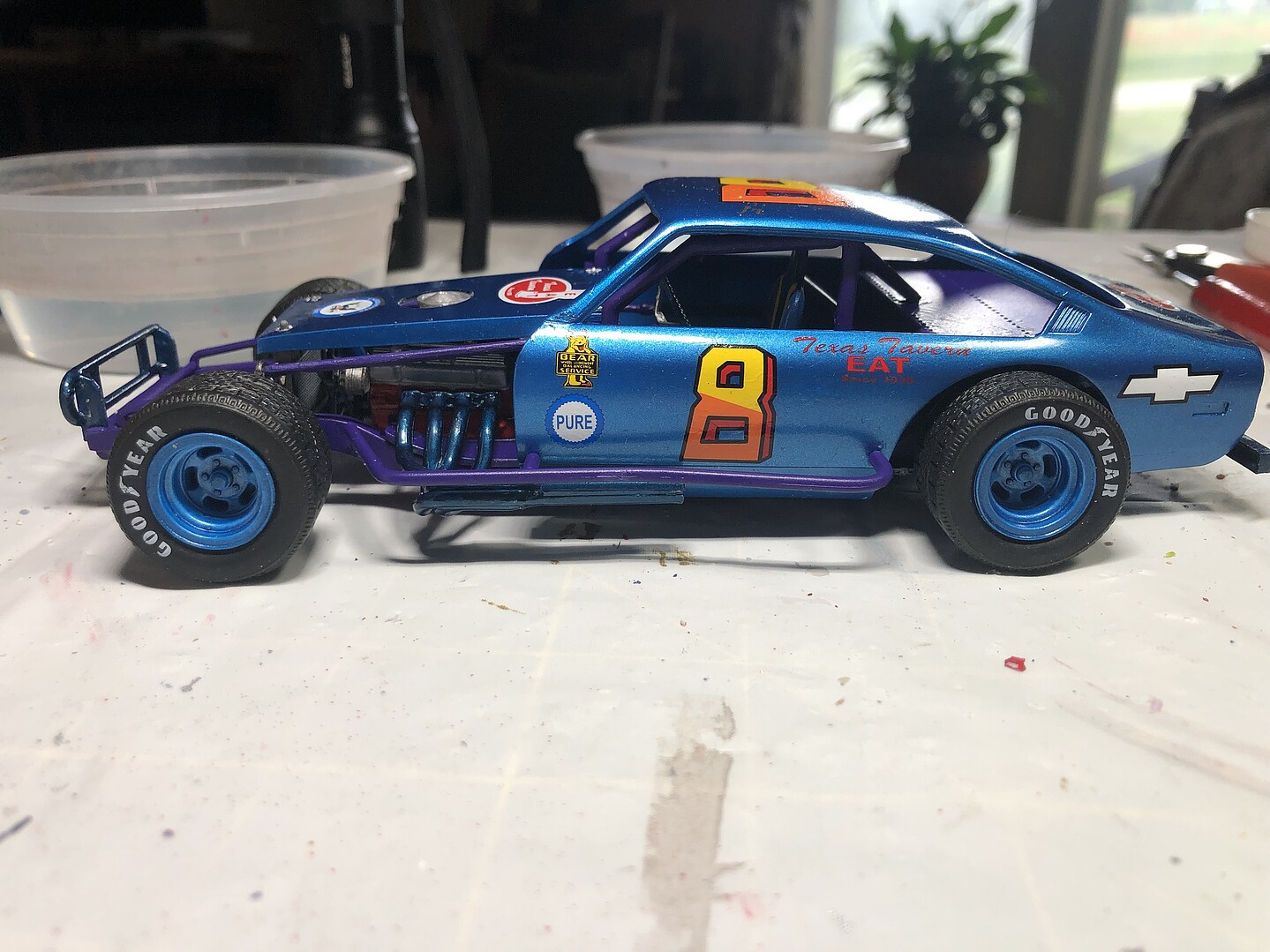 1974 Chevy Vega Modified Rat Trap Race Car -- Plastic Model Car Vehicle ...