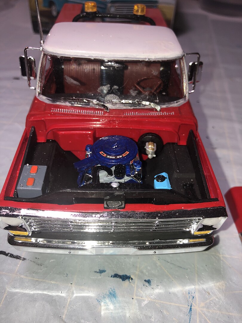 1967 Ford F100 Service Bed Pickup Truck -- Plastic Model Vehicle Kit ...