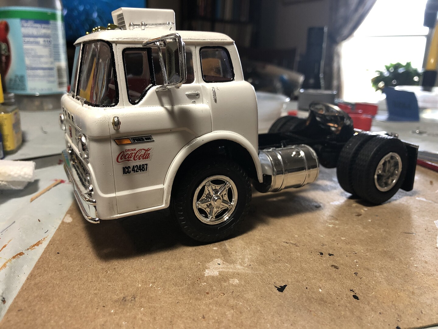 Ford C600 Hostess Truck w/Trailer -- Plastic Model Truck Vehicle Kit ...